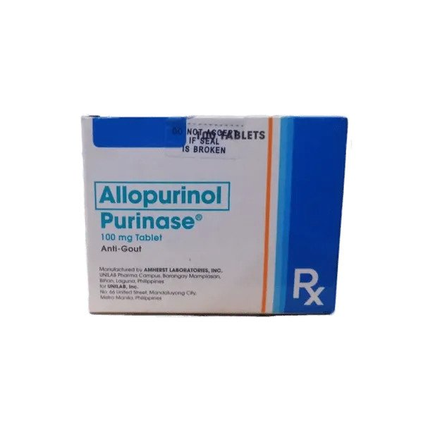 PURINASE Allopurinol 100mg Tablet 1's price in the Philippines | MedsGo ...